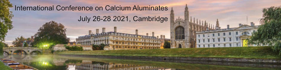 International Calcium Aluminates Conference, Cambridge 2021